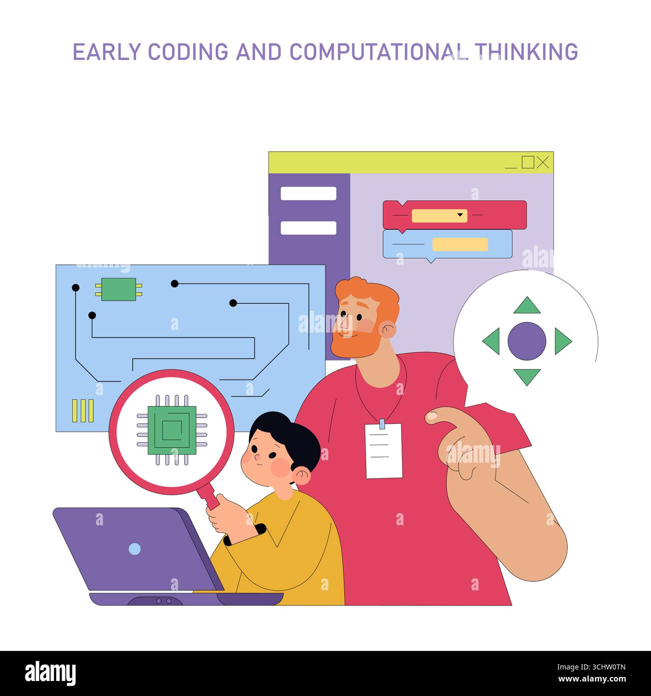 Computational thinking Stock Vector Images - Alamy