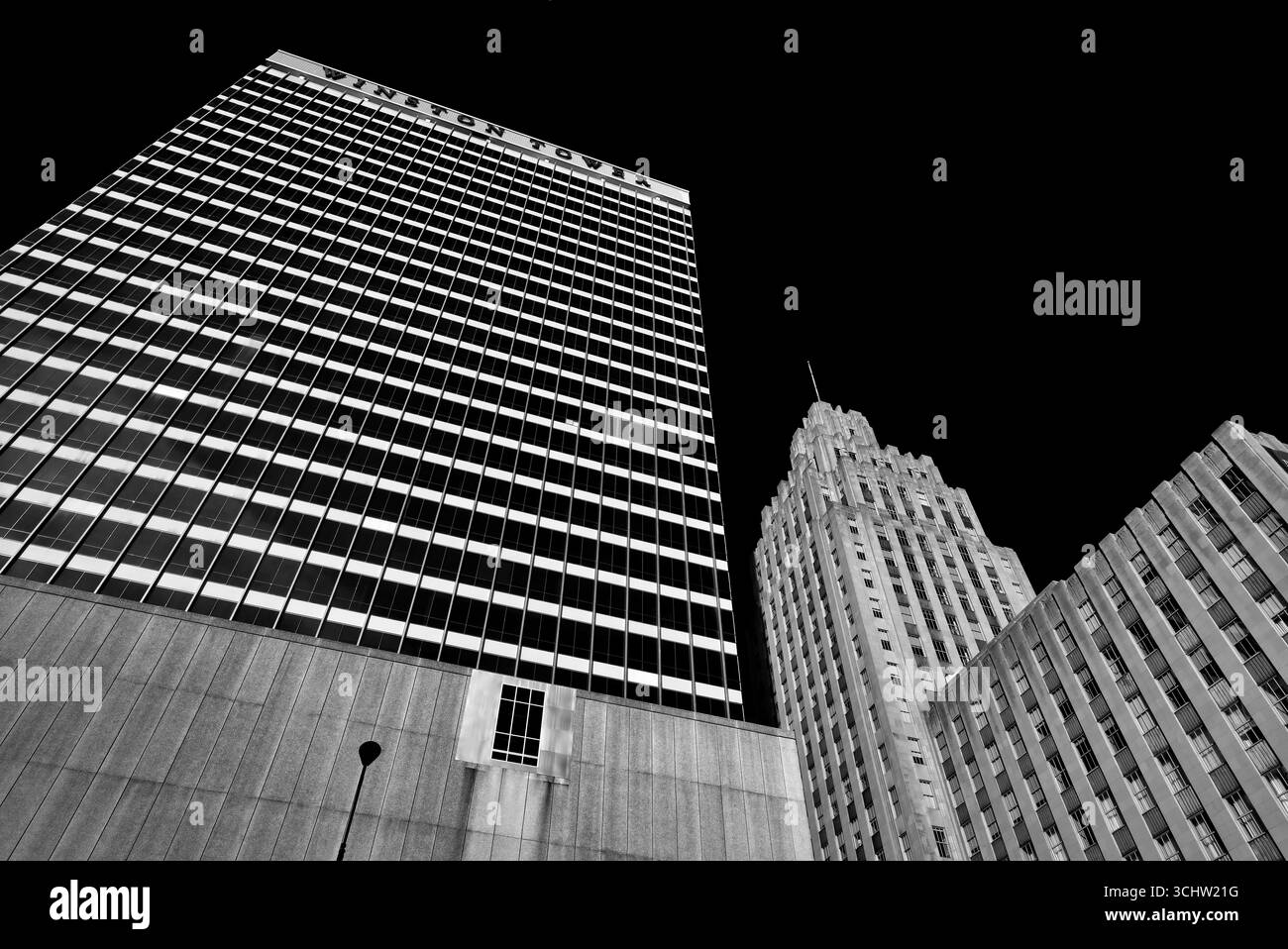 Two of Winston Salem's great Skyscrapers. International style Winston ...