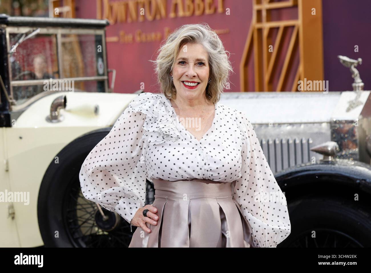 Phyllis Logan poses for photographers upon arrival at the world ...