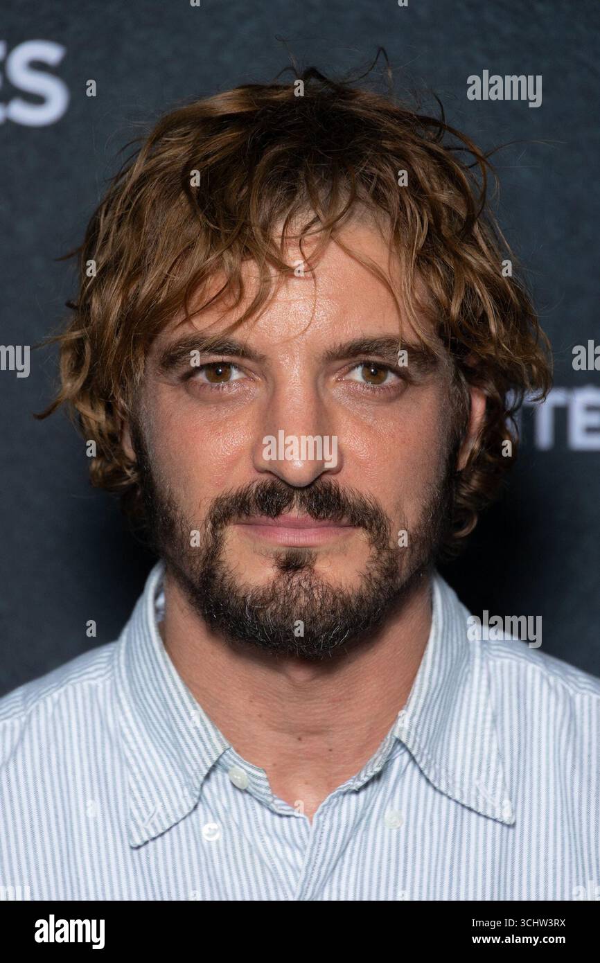 Niels Schneider attends 'Les Tourmentes' Paris Film Premiere at UGC Les ...