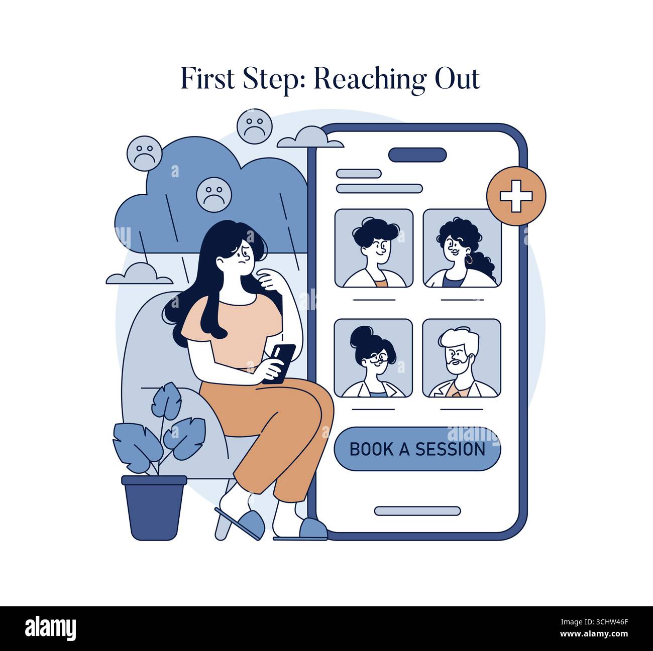 Online booking illustration Stock Vector Images - Alamy