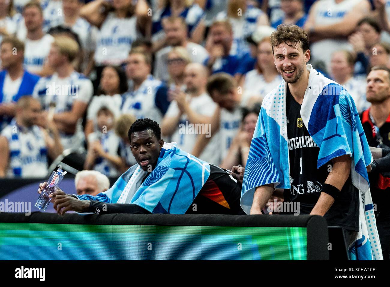Tampere, Finnland. 03rd Sep, 2025. Dennis Schr?der (Deutschland, 17), Franz Wagner (Deutschland ...