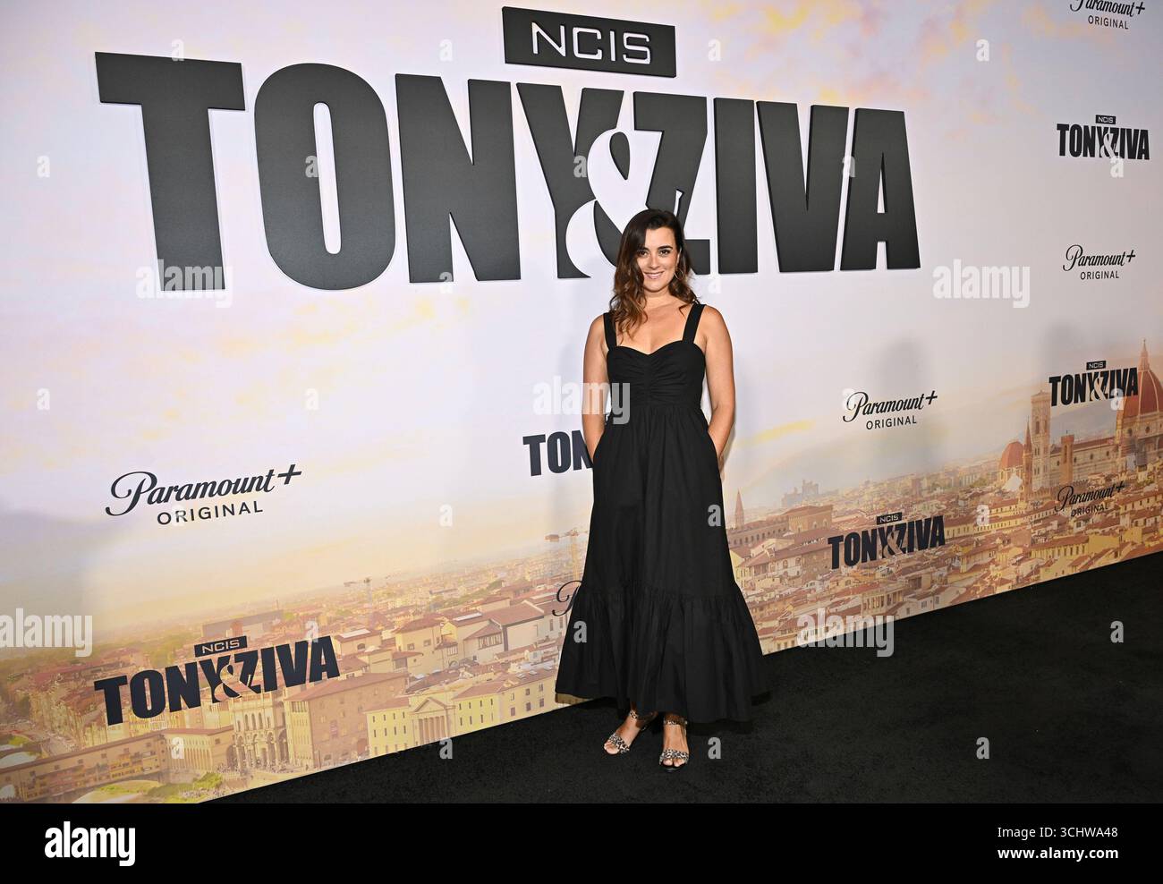 Cote de Pablo attends the "NCIS: Tony & Ziva" red carpet photo call at ...