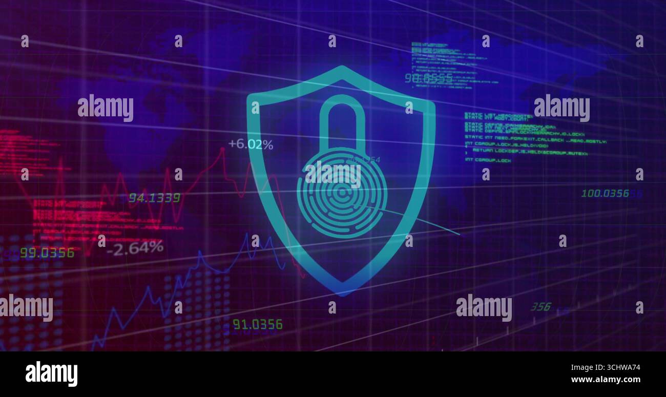 Displaying glowing padlock icon hi-res stock photography and images - Alamy