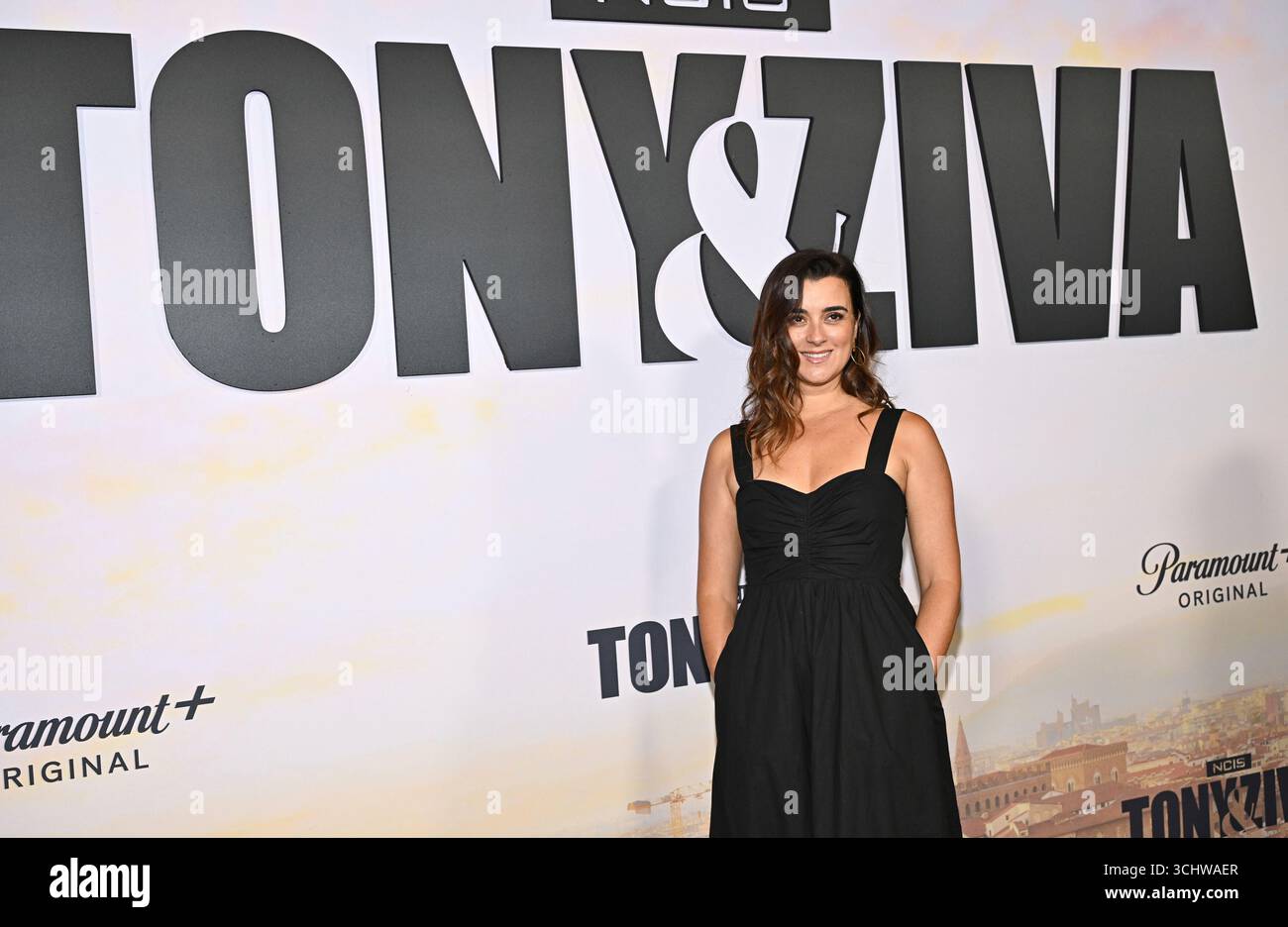 Cote de Pablo attends the "NCIS: Tony & Ziva" red carpet photo call at ...
