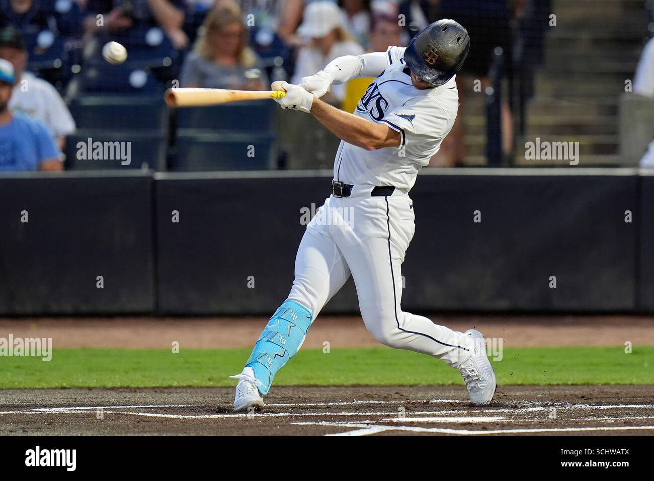 Tampa Bay Rays' Brandon Lowe singles off Seattle Mariners pitcher ...