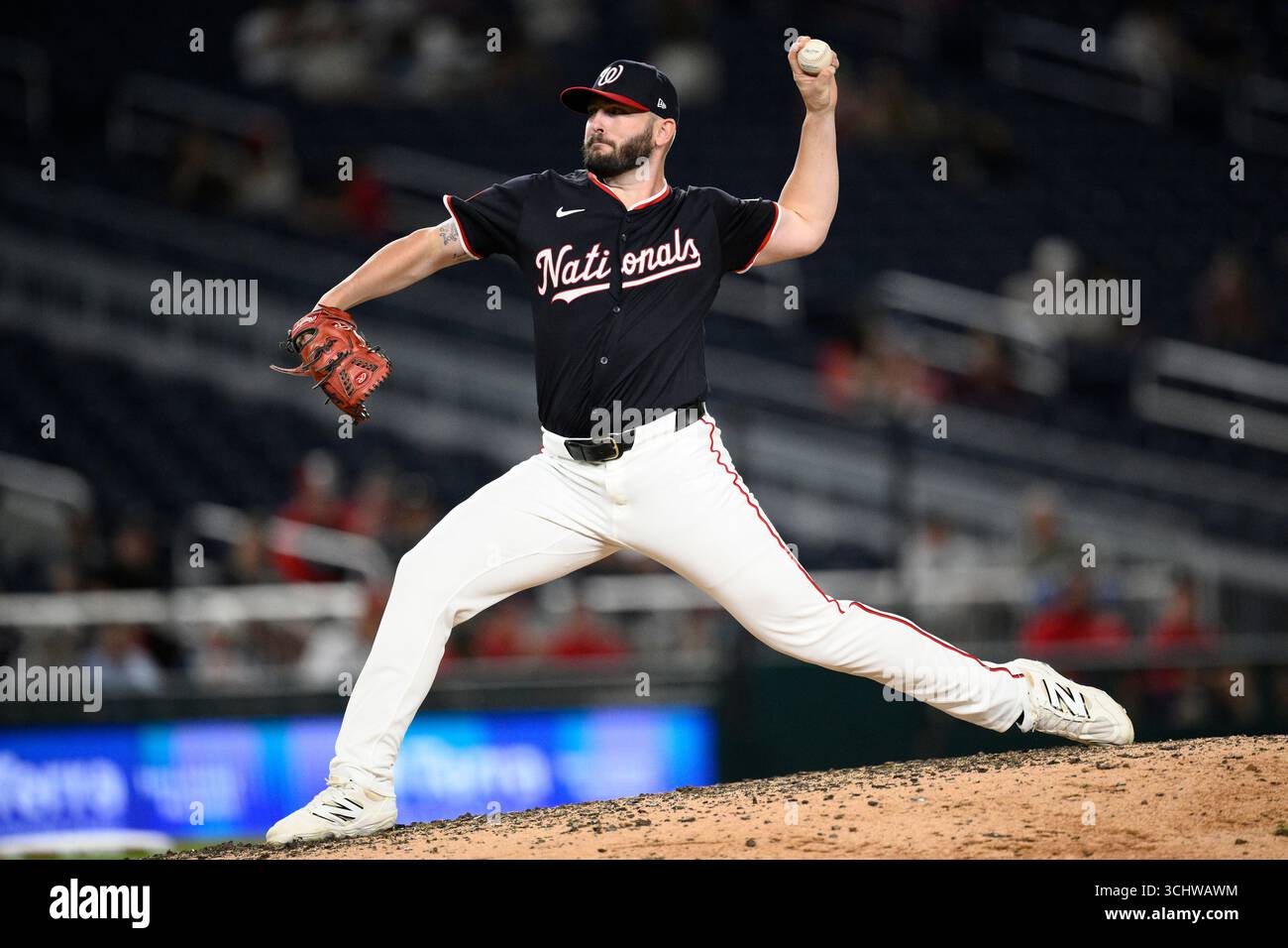 Washington Nationals relief pitcher Konnor Pilkington (45) in action ...