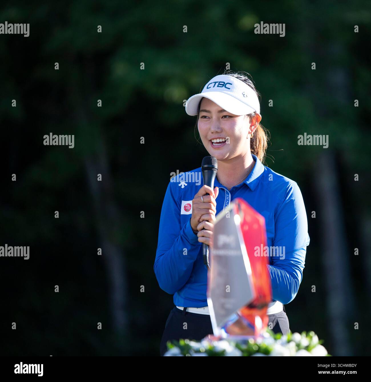 Norton, MA. August 31, 2025. Miranda Wang wins the 2025 FM Championship ...