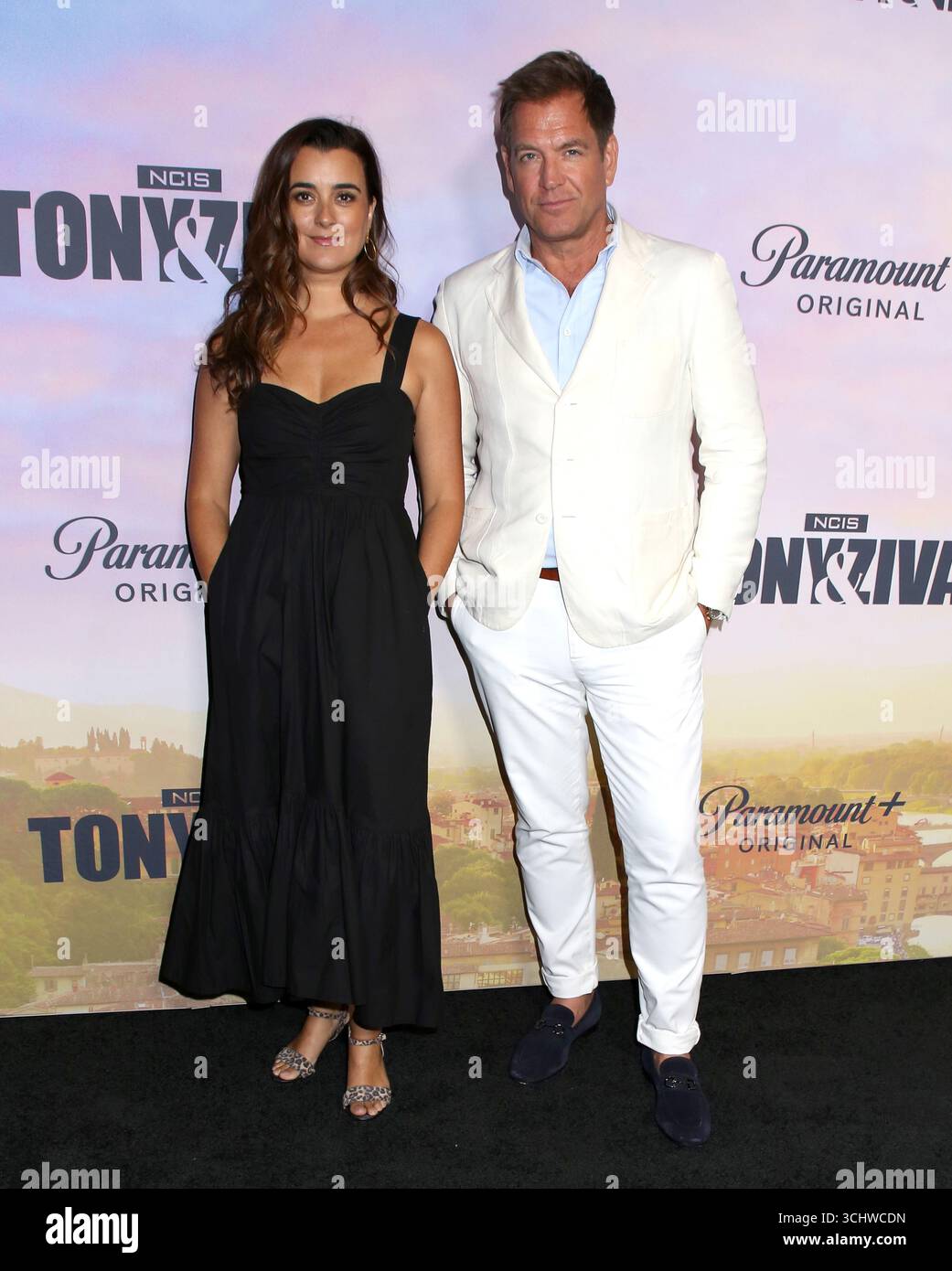 Cote de Pablo and Michael Weatherly attending the 'NCIS: Tony & Ziva ...