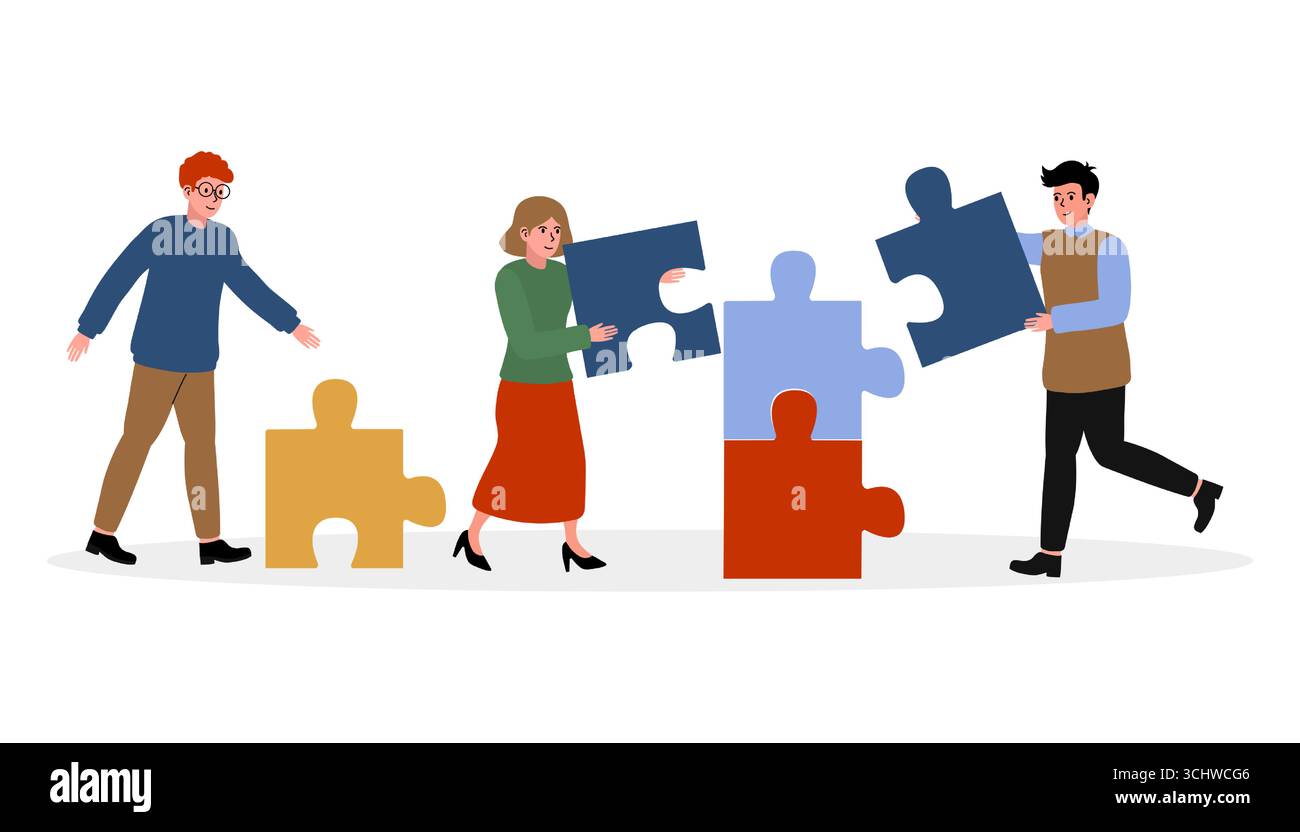 Group collaborating on project Cut Out Stock Images & Pictures - Alamy