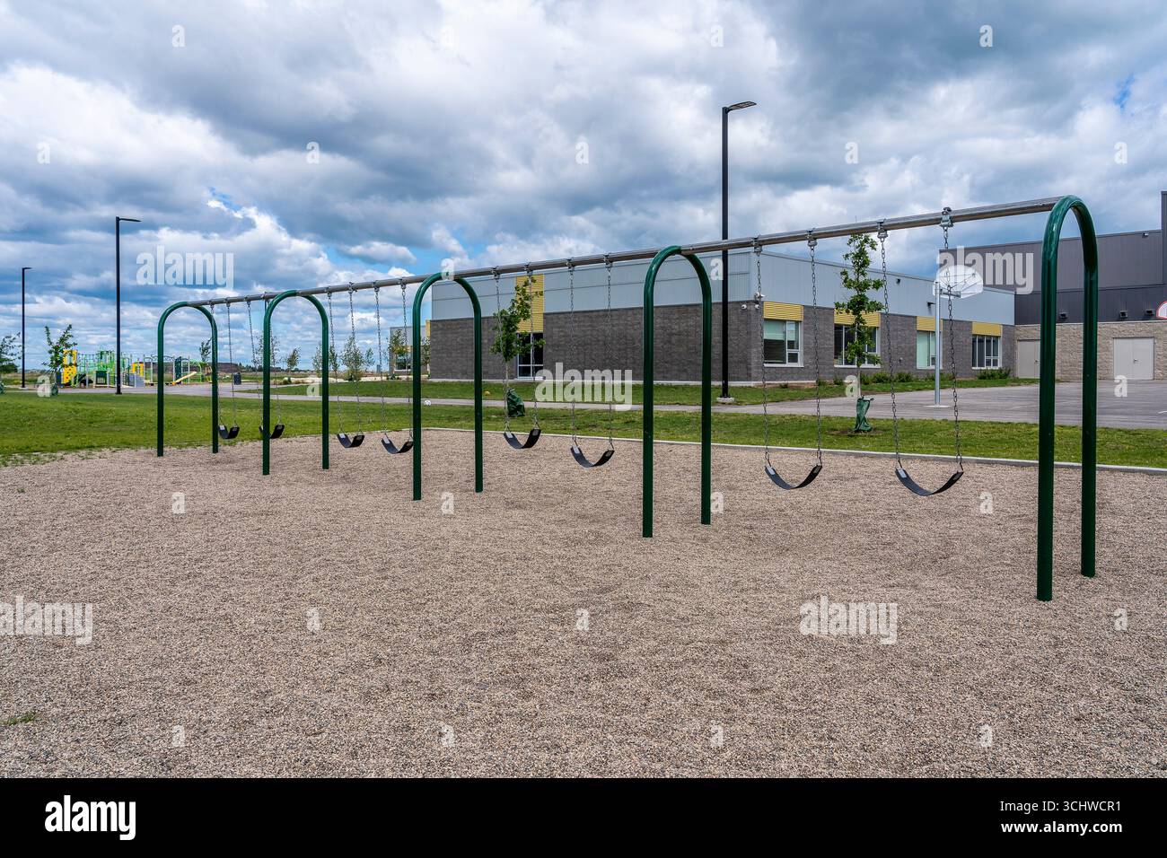 Vibrant image capturing the playground at Holy Trinity Catholic School ...