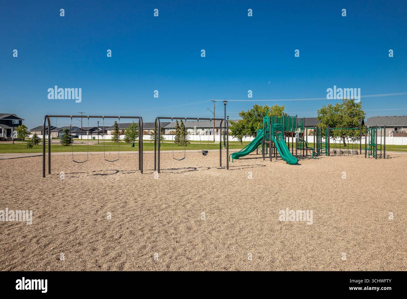 Ground photo of Prairie Oasis Park featuring play areas, walking trails ...
