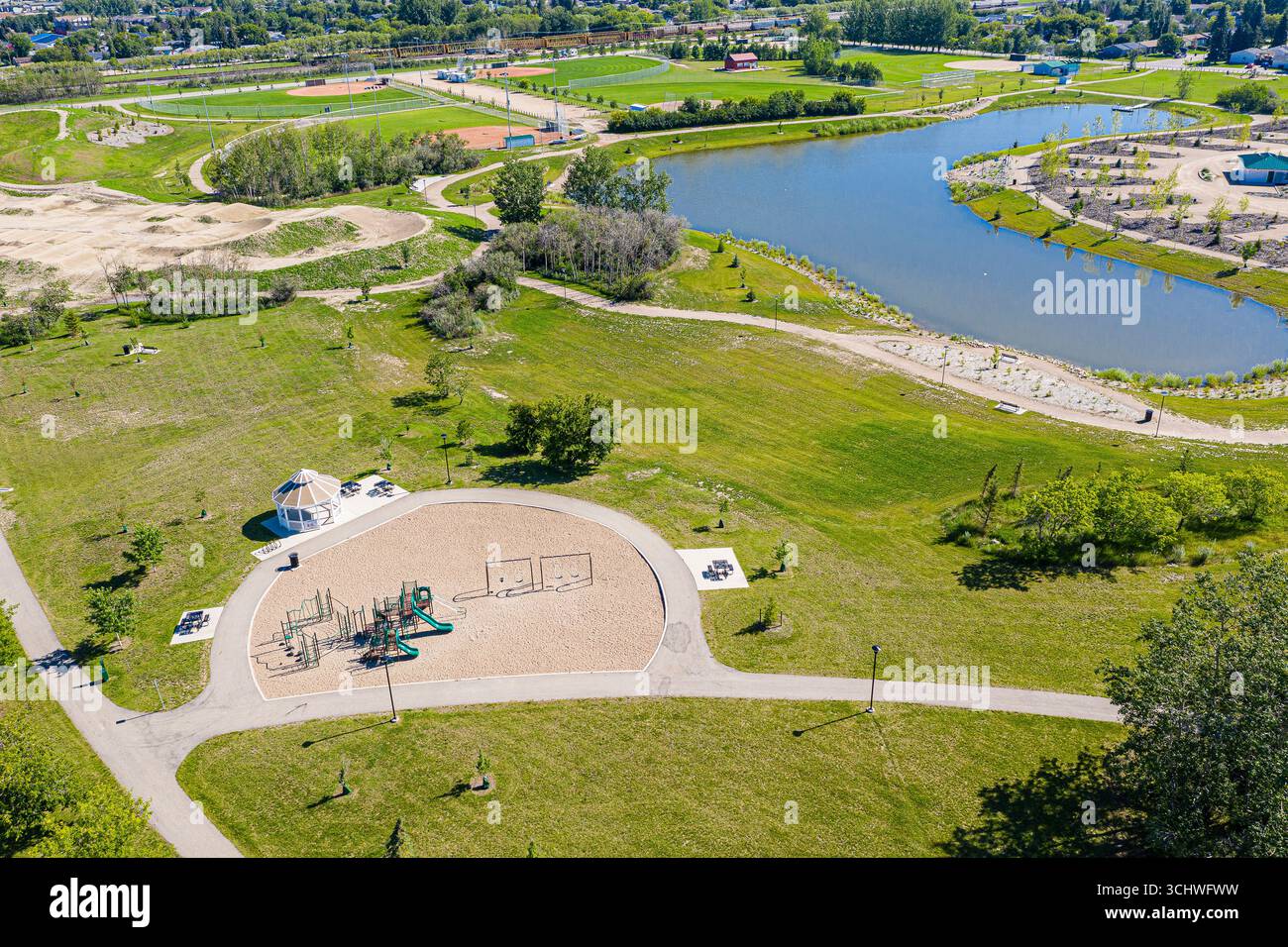 Prairie Oasis Park is located in the Warman Stock Photo - Alamy