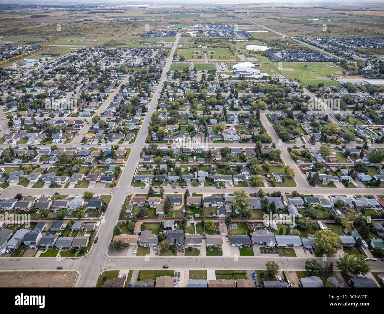 A high-resolution aerial drone photo of Martensville, Saskatchewan ...