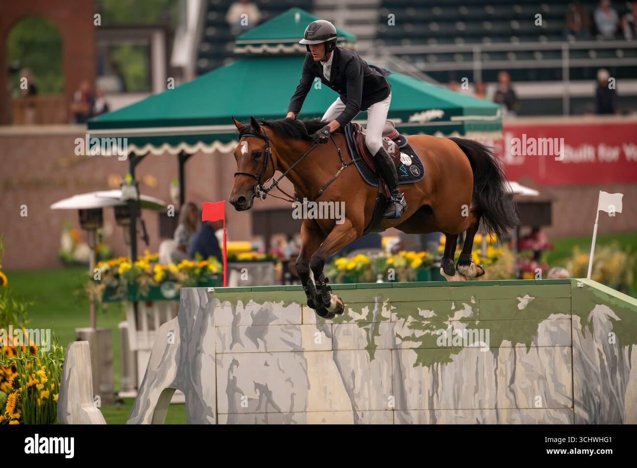 Calgary, Alberta, Canada, 3 September 2025. Kevin Staut (FRA) riding ...