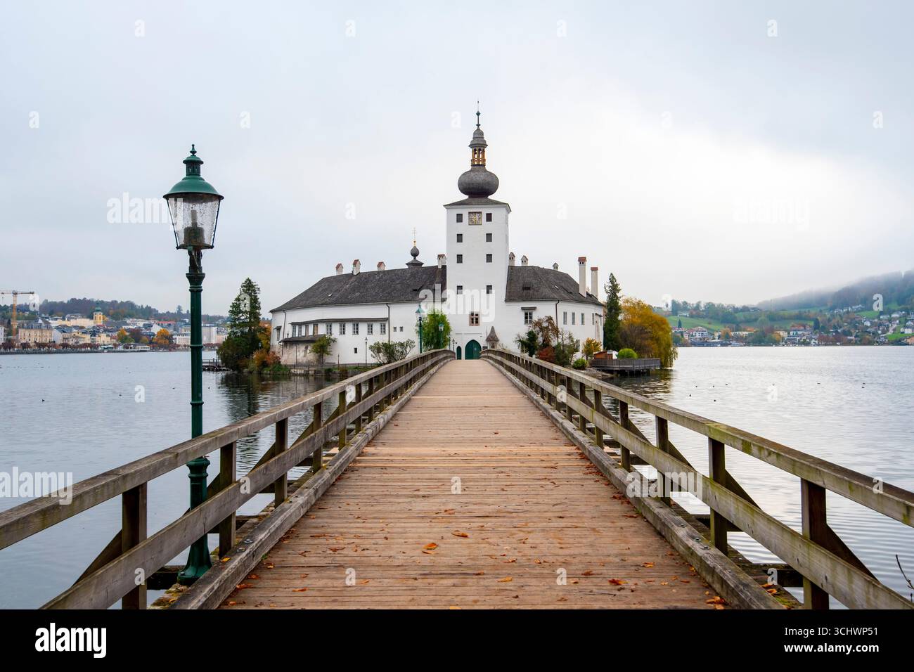 Bridge to Ort Castle - Austria Stock Photo - Alamy