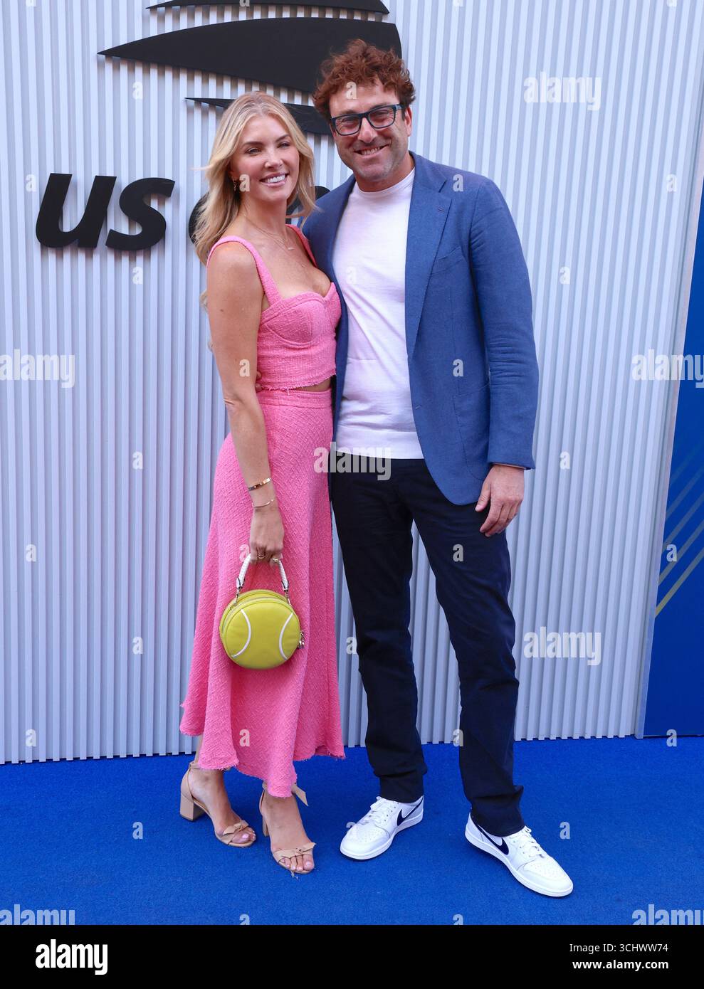 Amanda Kloots and Justin Gimelstob arrive at the US Open to attend ...