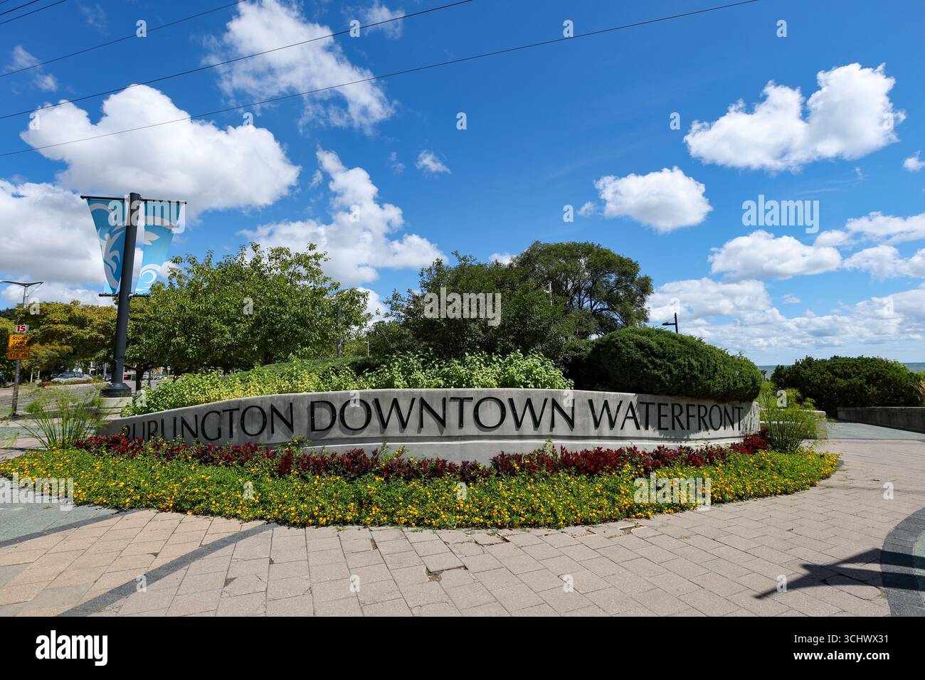 Burlington,Canada. 18th August, 2025. Burlington waterfront sign ...