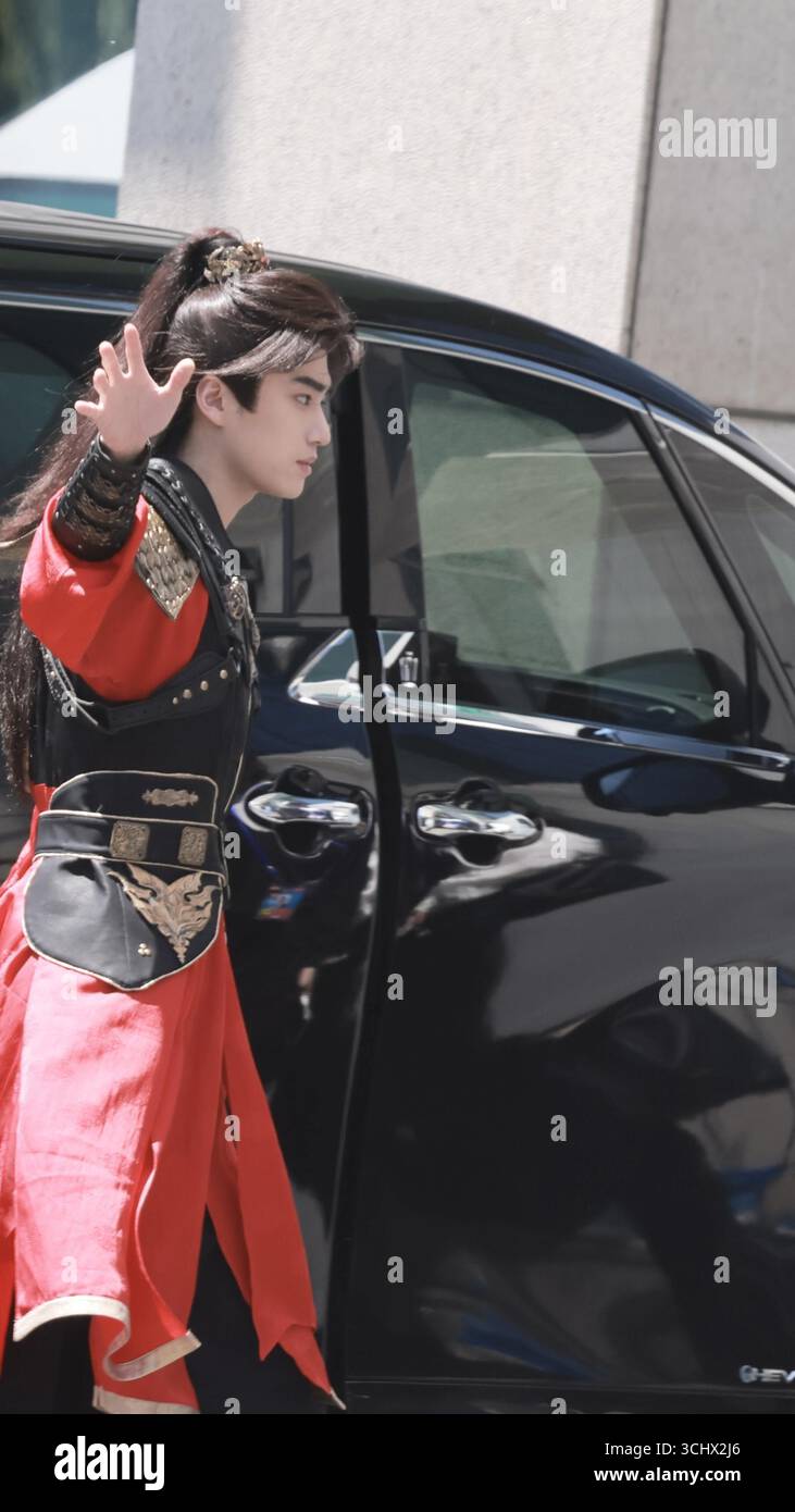 Chinese actor Zhang Kangle appears in Hangzhou City, east China's ...