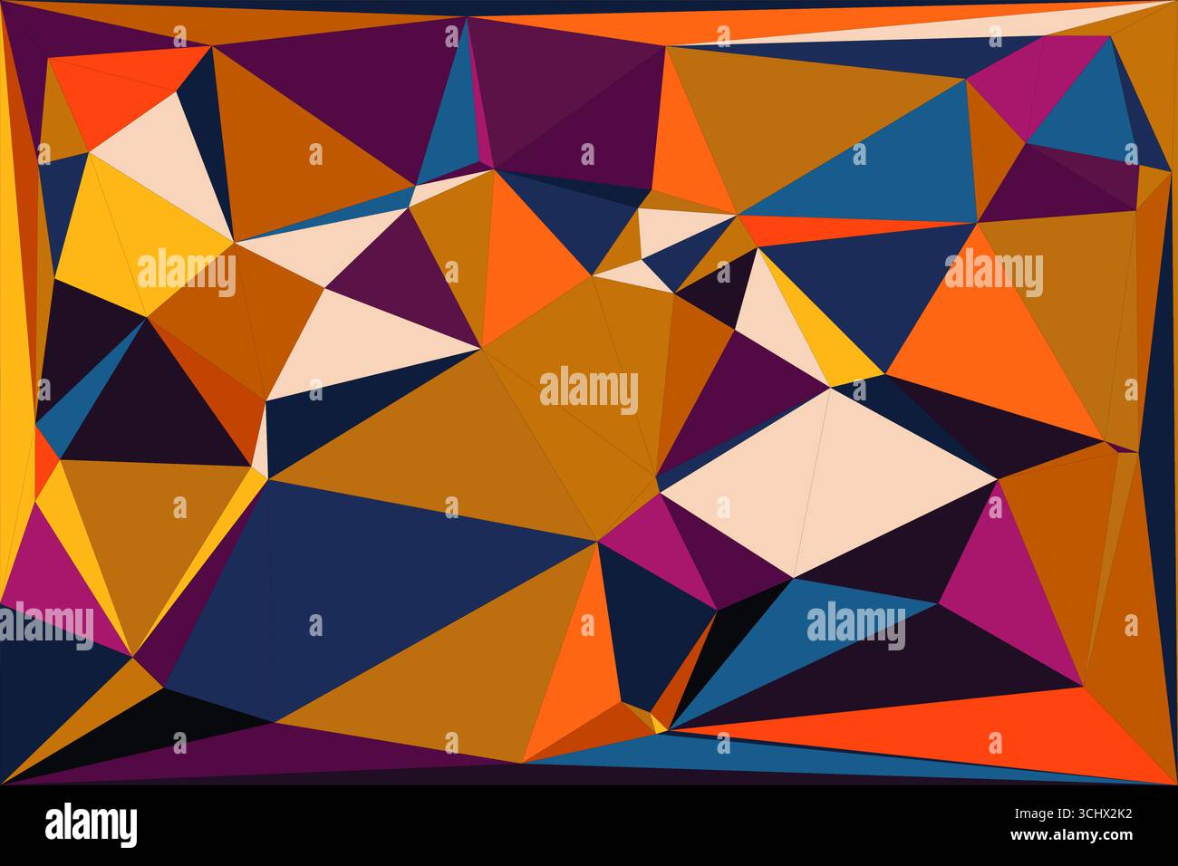 Polygonal abstract gradient logo Stock Vector Images - Alamy