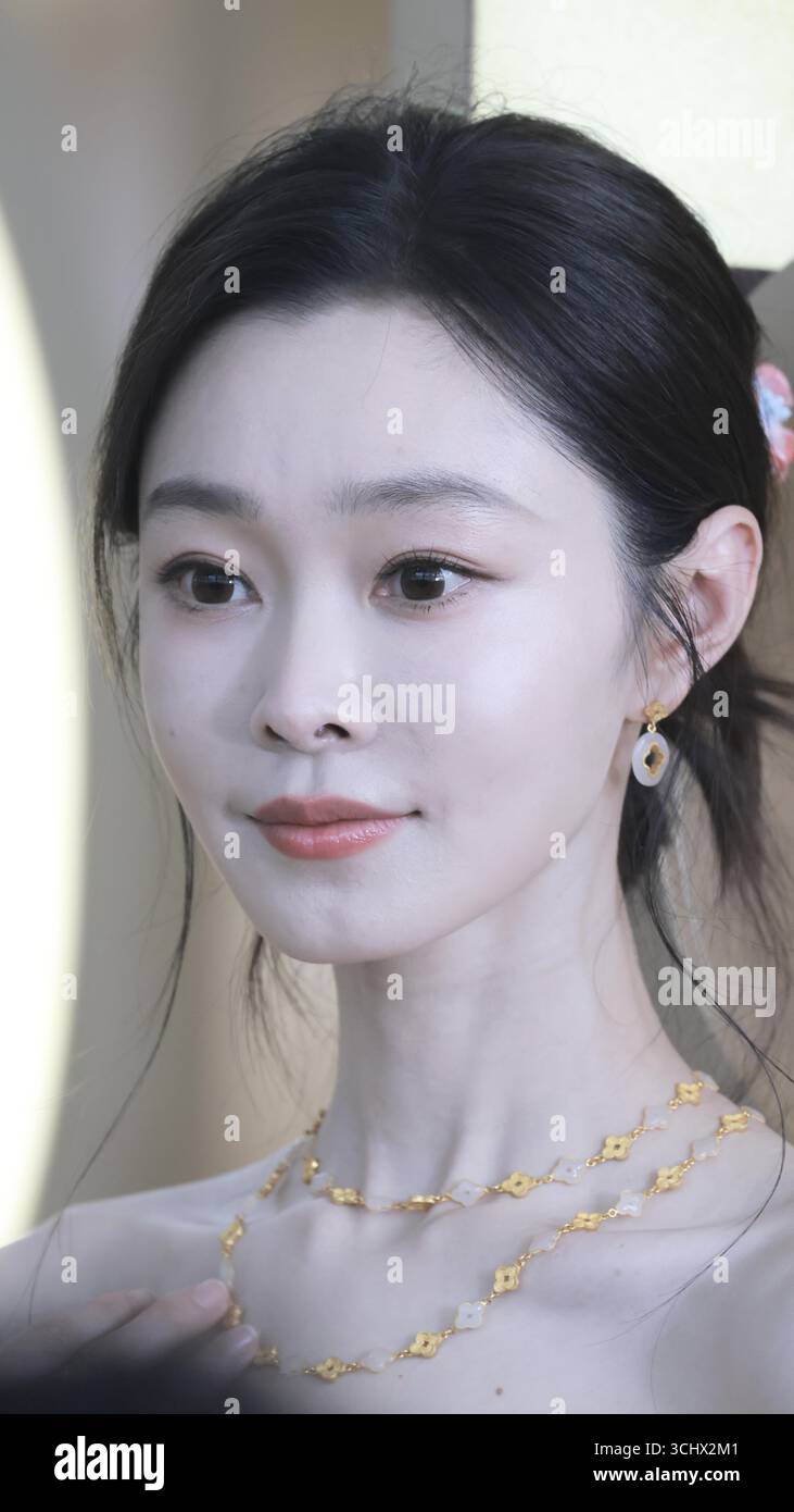 Chinese actress Song Yi attends an activity in Nanjing City, east China ...