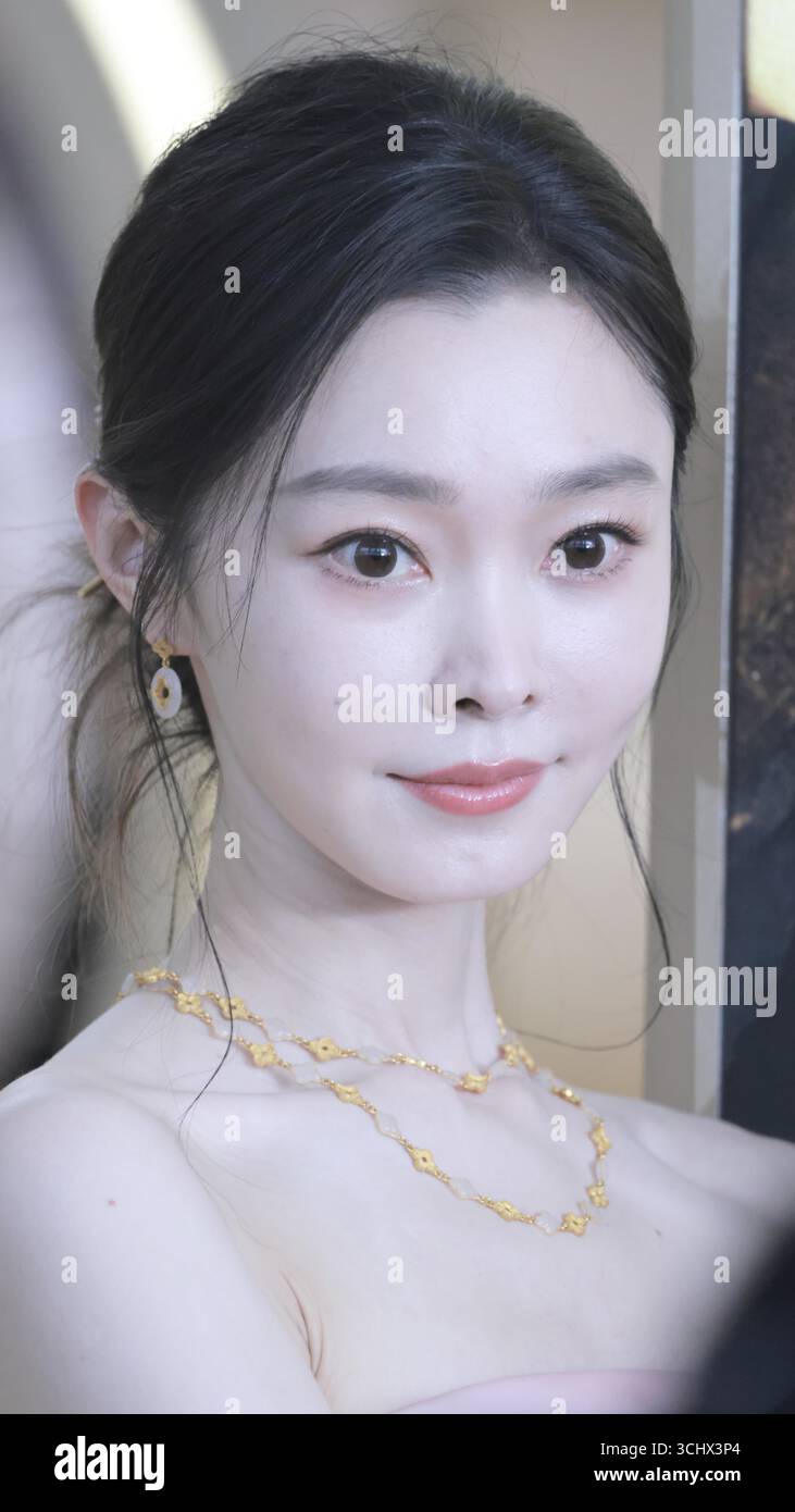 Chinese actress Song Yi attends an activity in Nanjing City, east China ...