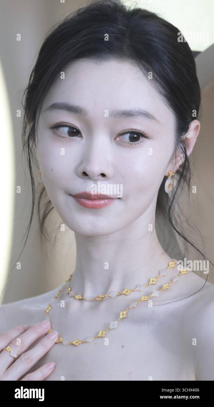 Chinese actress Song Yi attends an activity in Nanjing City, east China ...
