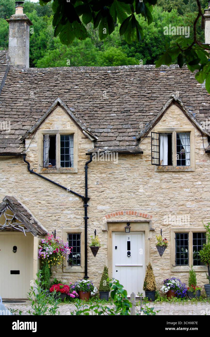 Buildings of Castle Combe village, Cotswolds, England Stock Photo - Alamy
