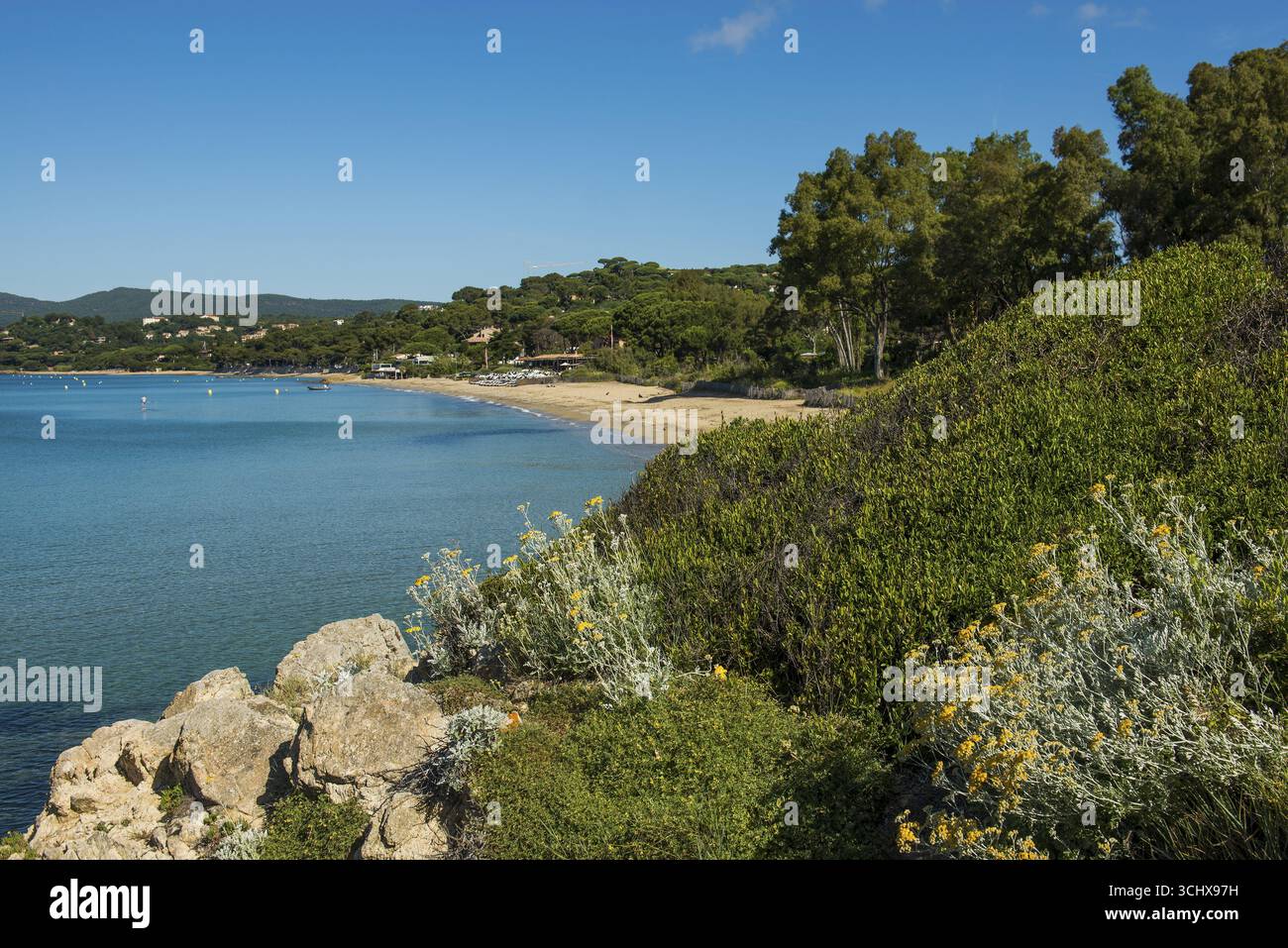 Beach, Plage de Gigaro, La Croix-Valmer, Saint Tropez, Var, French ...