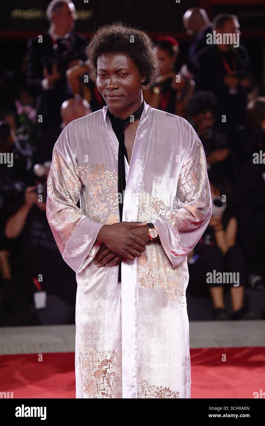 British actor Benjamin Clementine attends the red carpet of the film ...