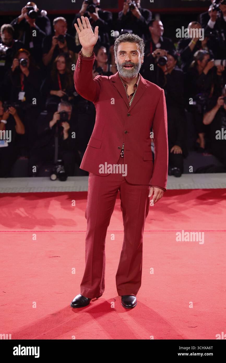 American actor Oscar Isaac attends the red carpet of the film “In the ...