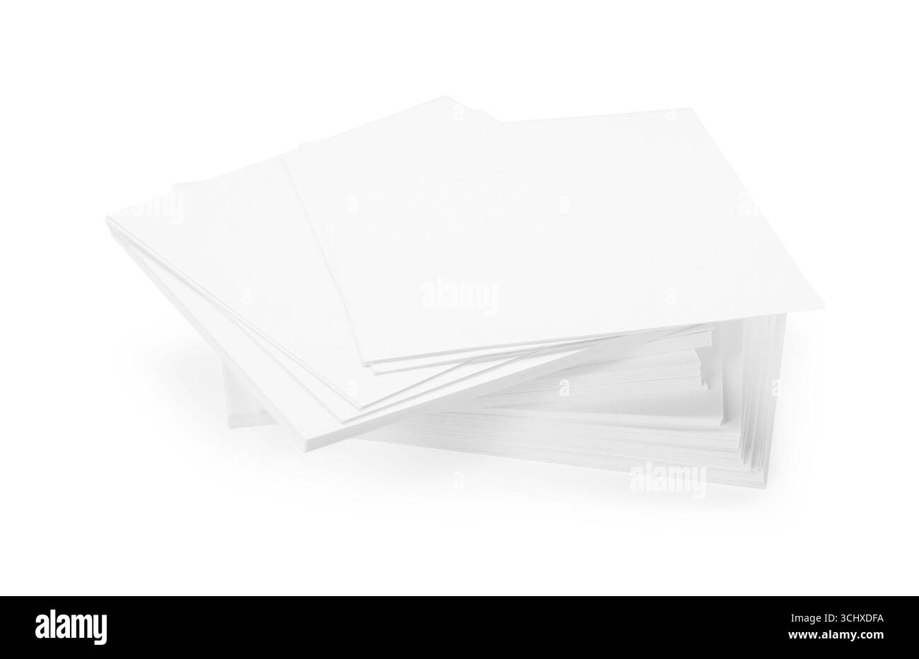 Notes stack on white Black and White Stock Photos & Images - Alamy