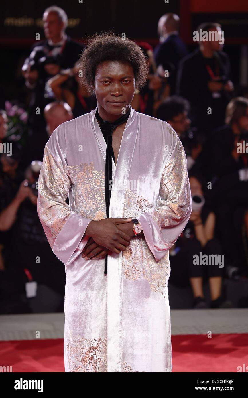 British actor Benjamin Clementine attends the red carpet of the film ...