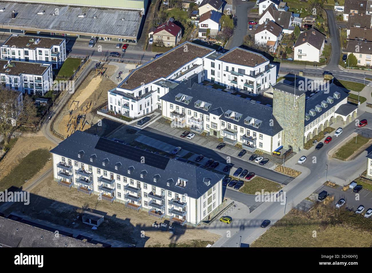 Aerial view belgian quarter hi-res stock photography and images - Alamy