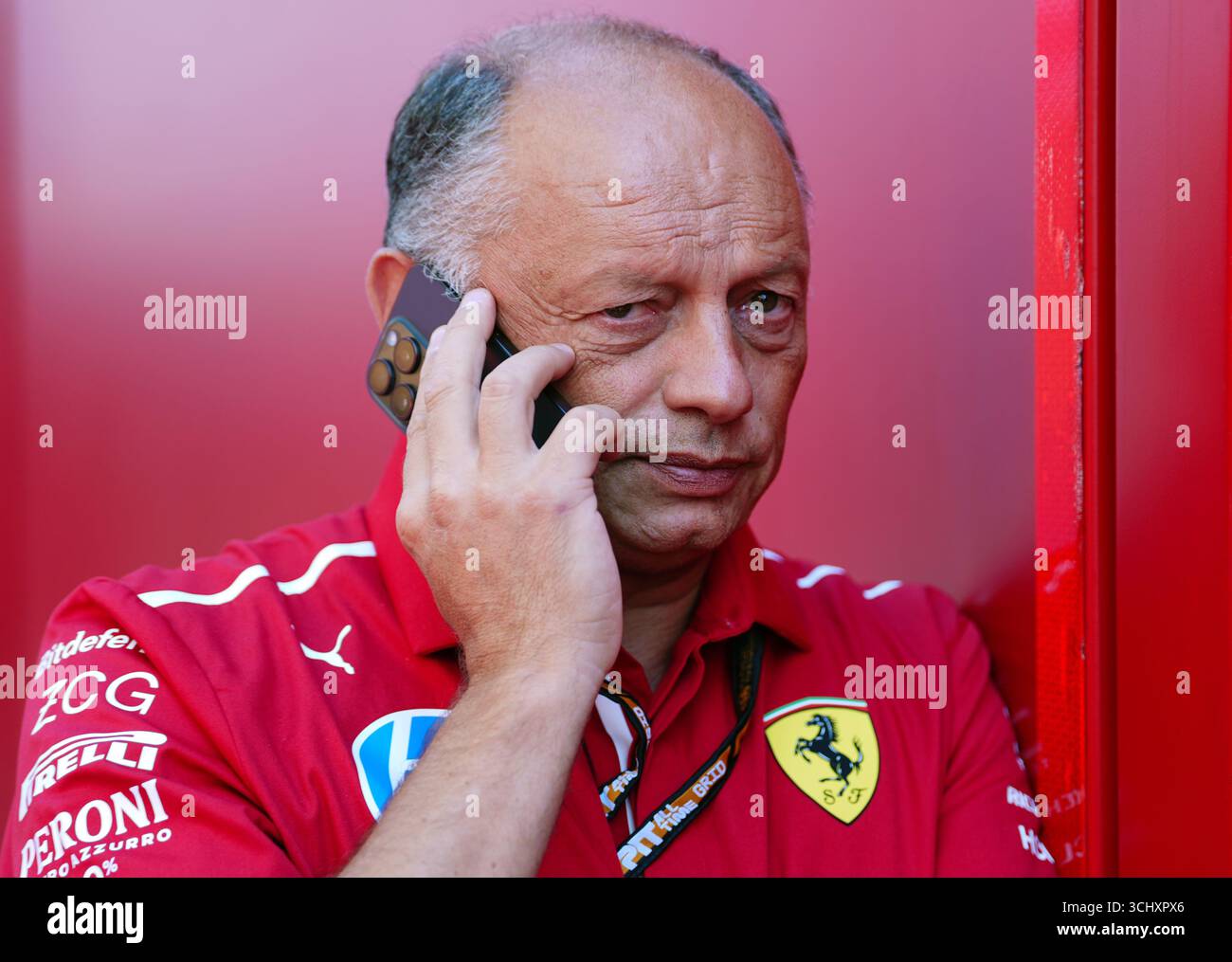 Ferrari team principal Fred Vasseur at Monza, ahead of the Italian Grand Prix on Sunday. Picture ...