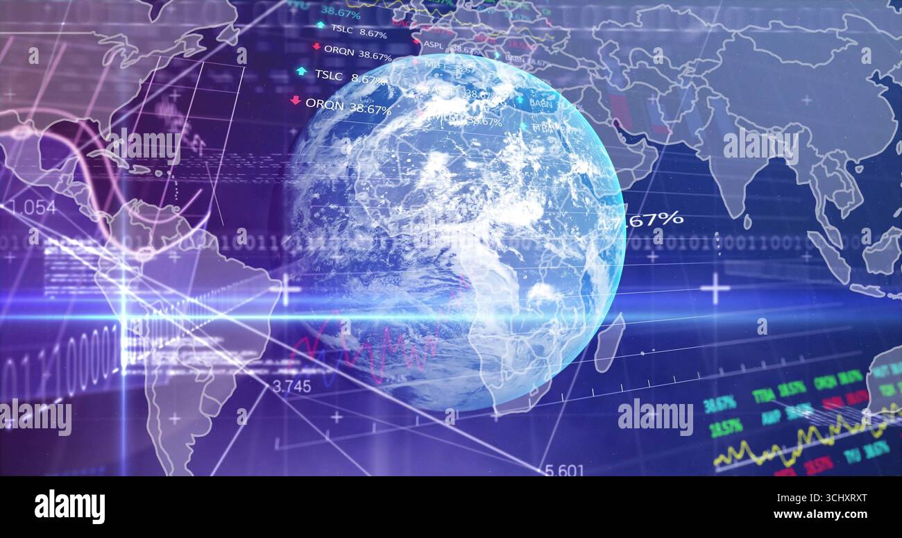 Streaming world map overlay hi-res stock photography and images - Alamy
