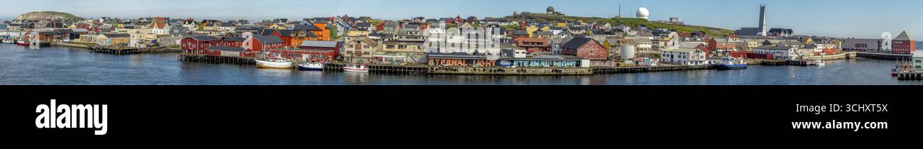 Panoramic photo harbour and town view, Street Art Eternal Light Eternal ...