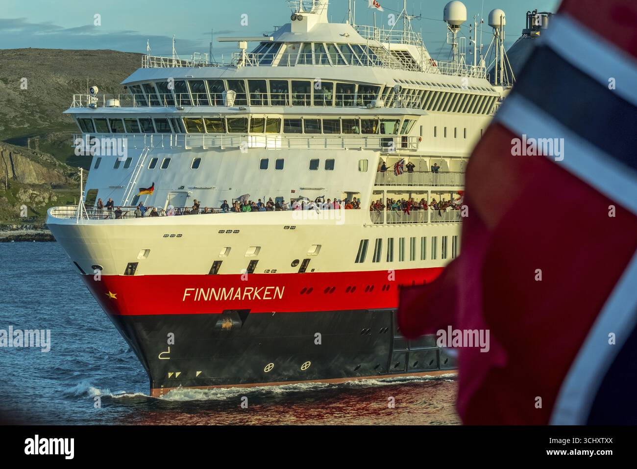Ship MS Finnmarken, Berlevag, Finnmark, Norway, Scandinavia, Europe ...