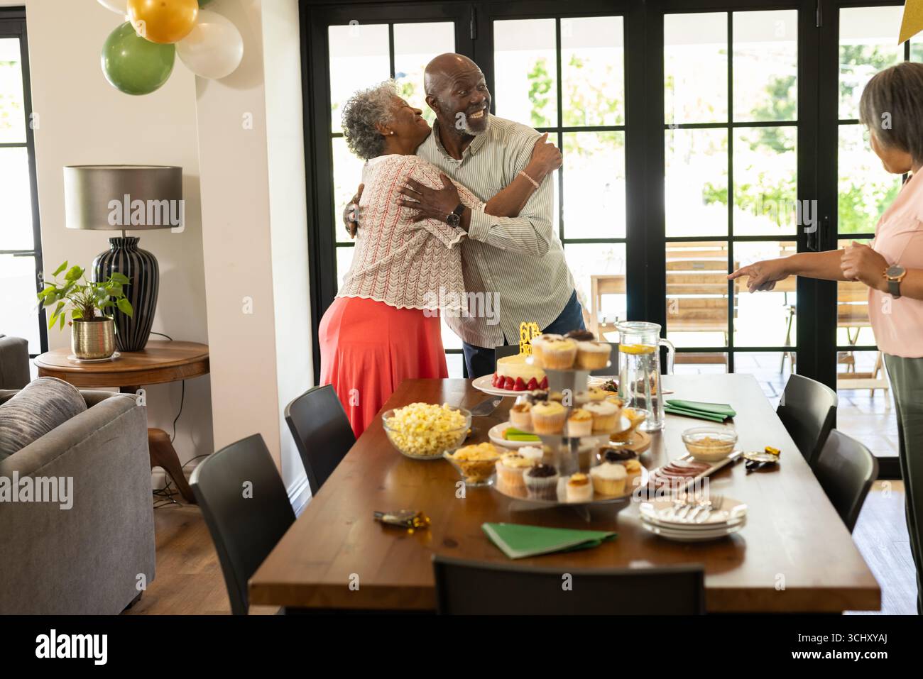 During retirement party diverse senior hi-res stock photography and ...