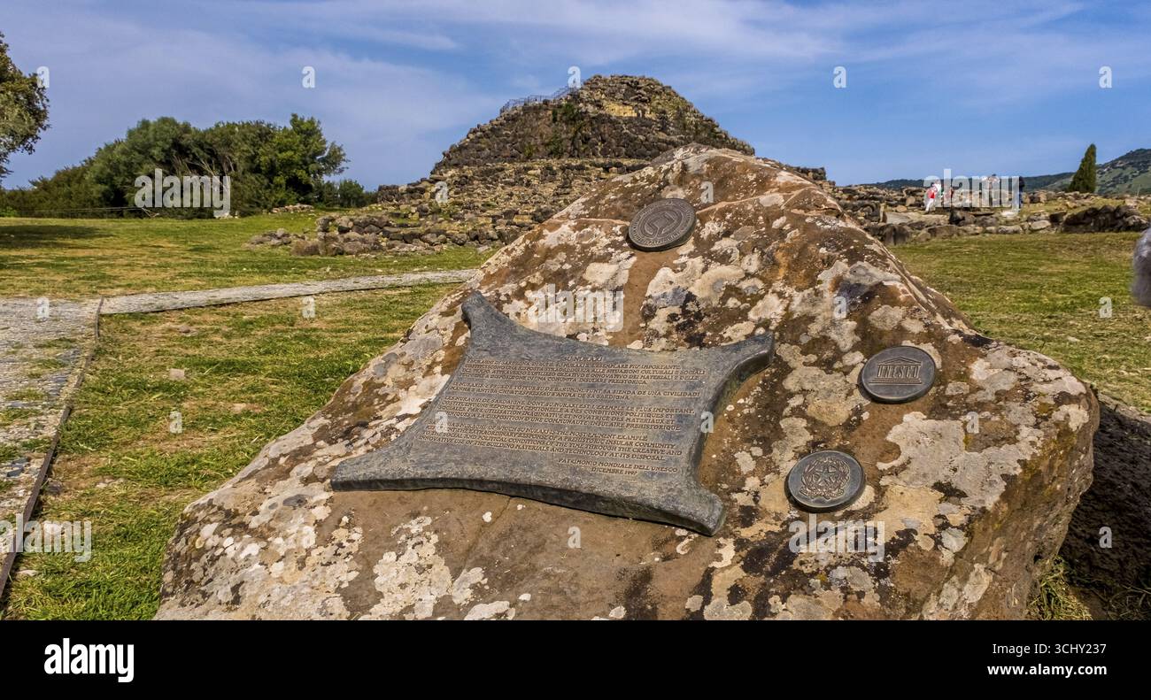 Sardinia, Su Nuraxi, dwellings of the prehistoric Nuragic civilisation ...