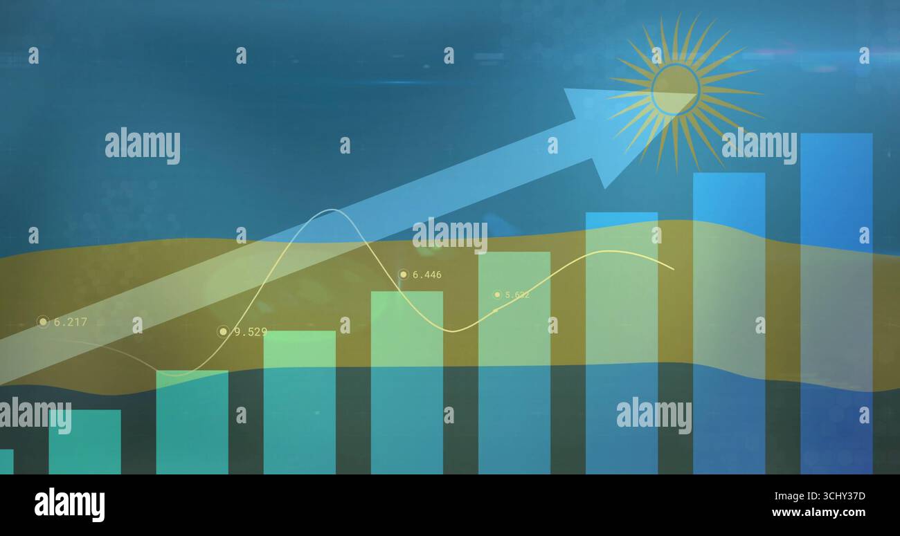Rising sun progress line hi-res stock photography and images - Alamy