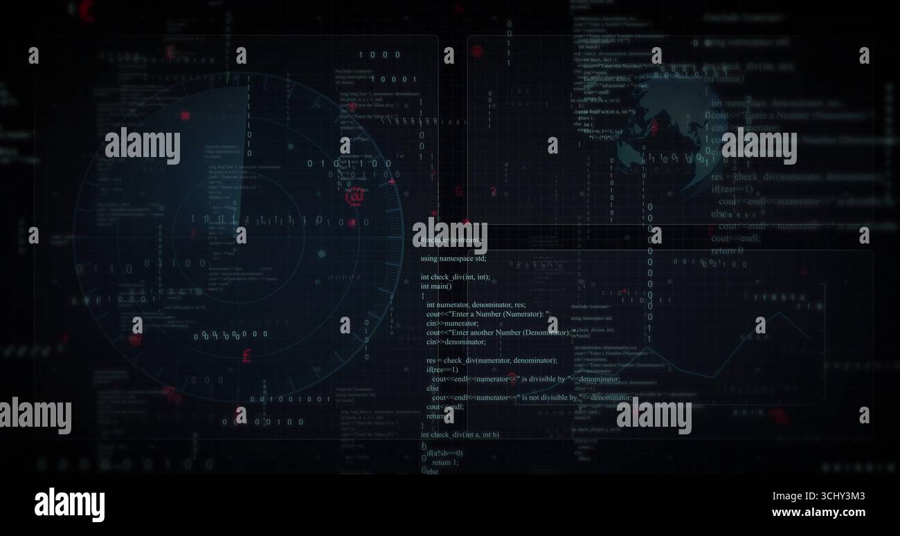 Displaying circular radar view pulsing on control screen, with code ...