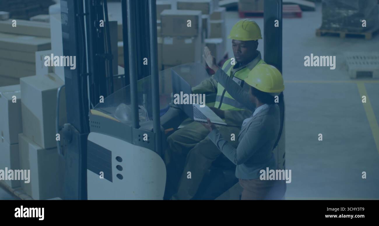 Warehouse supervisor wearing yellow hi-res stock photography and images ...