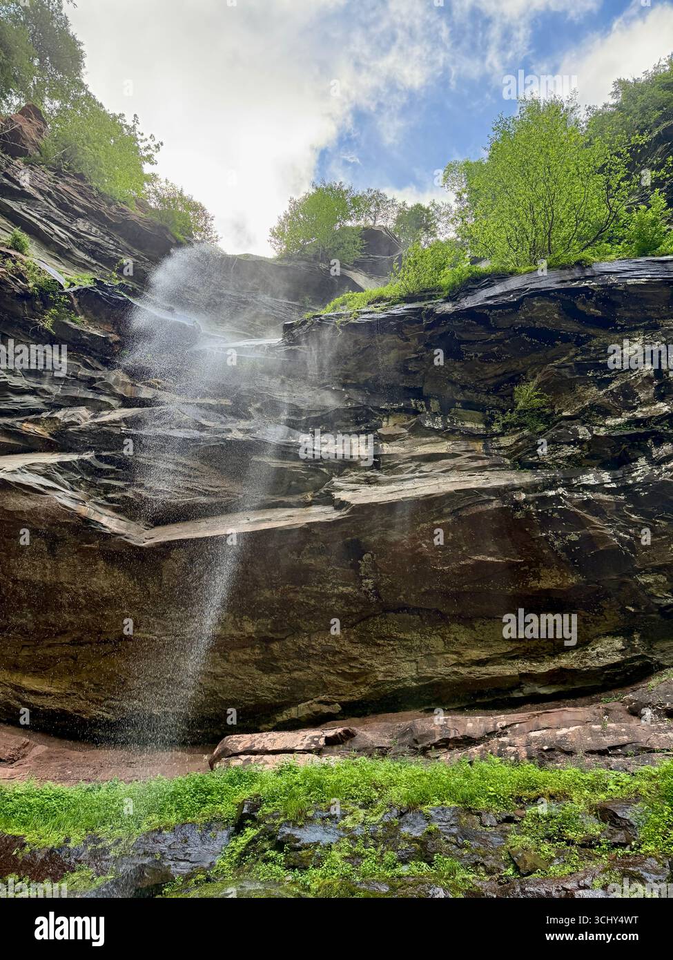 Kaaterskill Falls near North South Lake in Haines Falls, NY tucked away ...