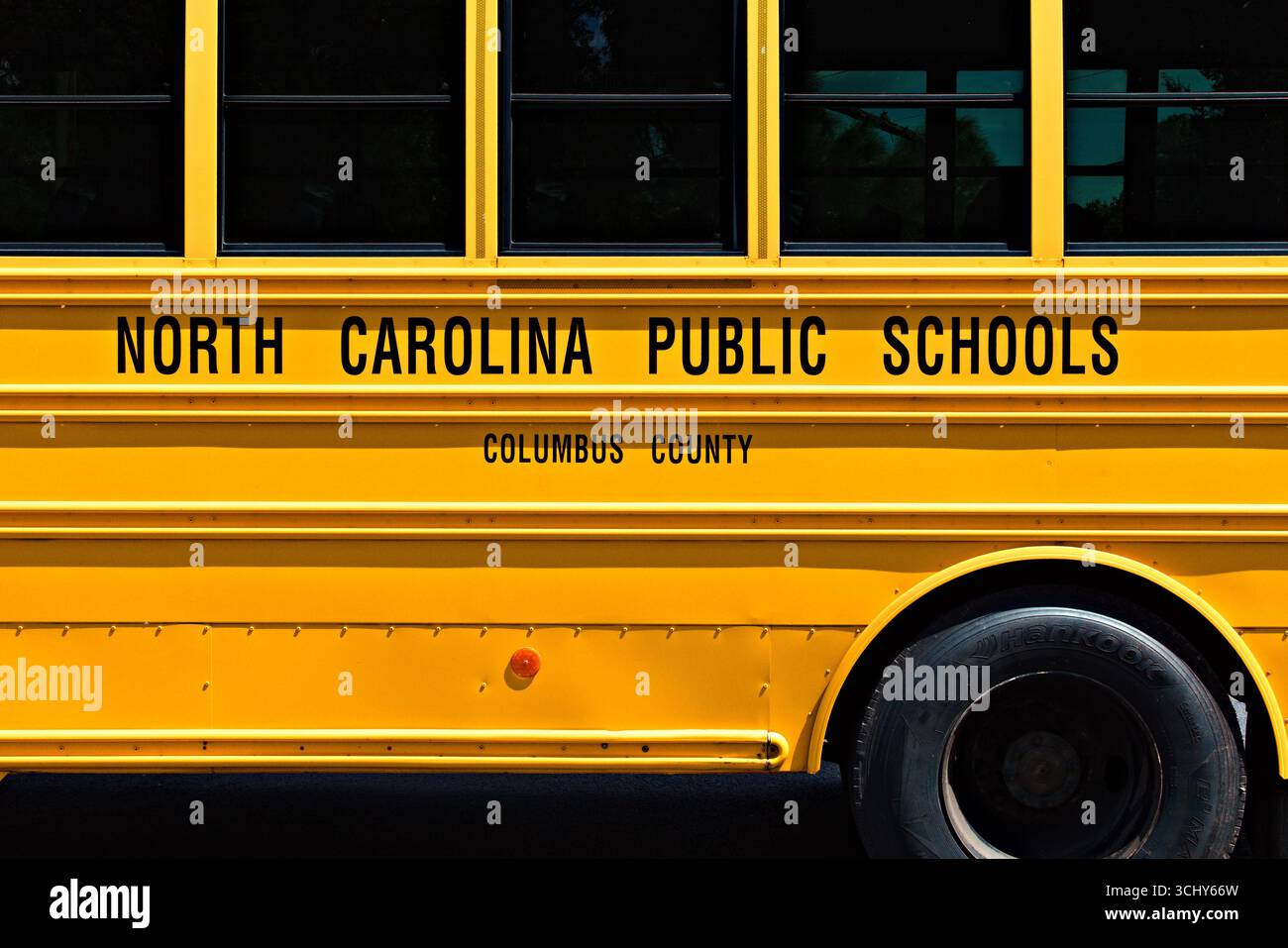 Whiteville, NC – August 24, 2025: A side shot of a North Carolina ...