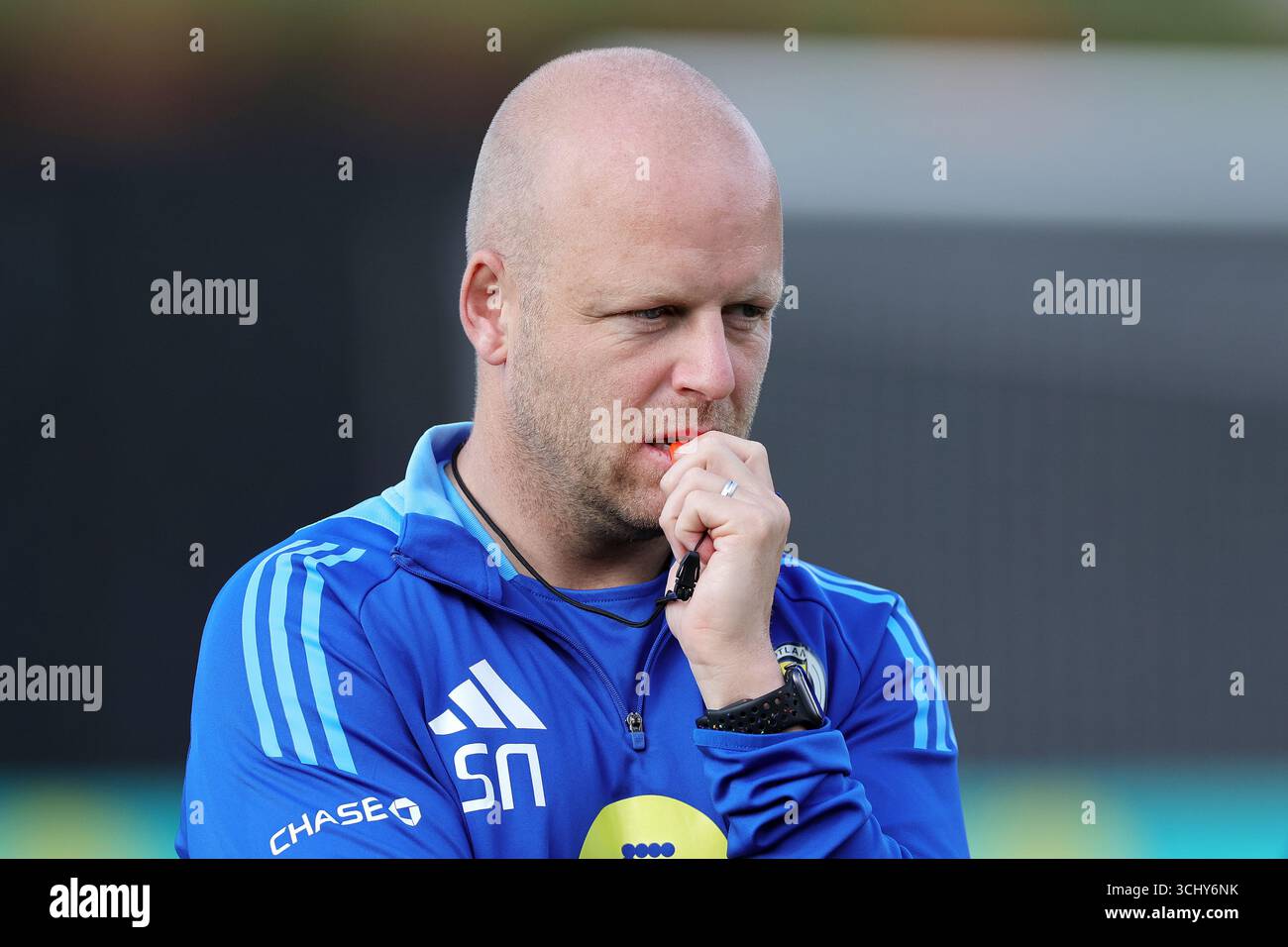 Scotland assistant manager Steven Naismith during a training session at ...