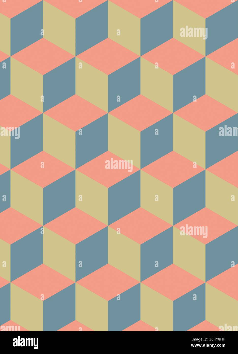 Abstract isometric 3d hexagon pattern hi-res stock photography and ...