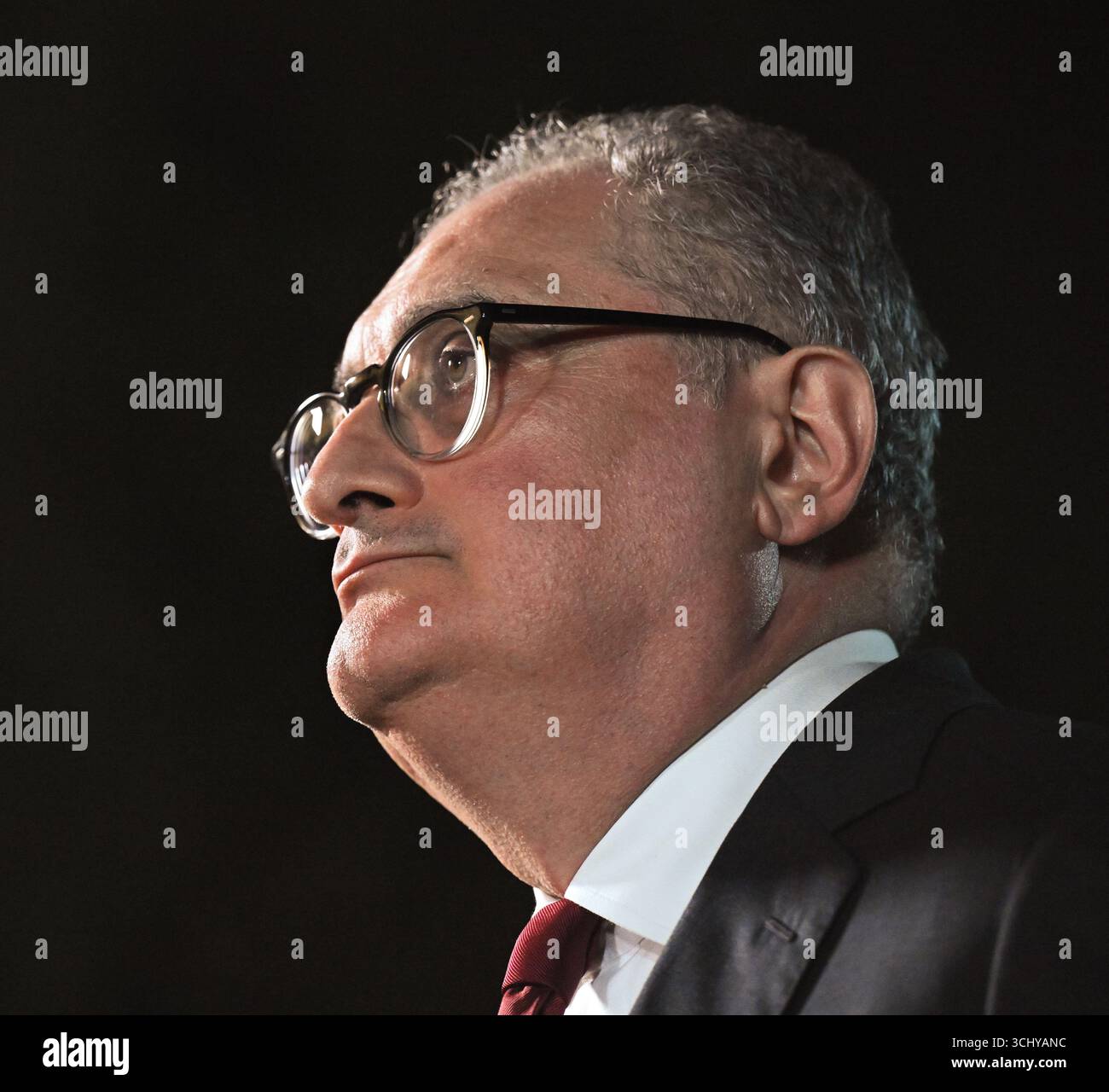 Russian Ambassador to China Igor Morgulov during the press scrum of ...