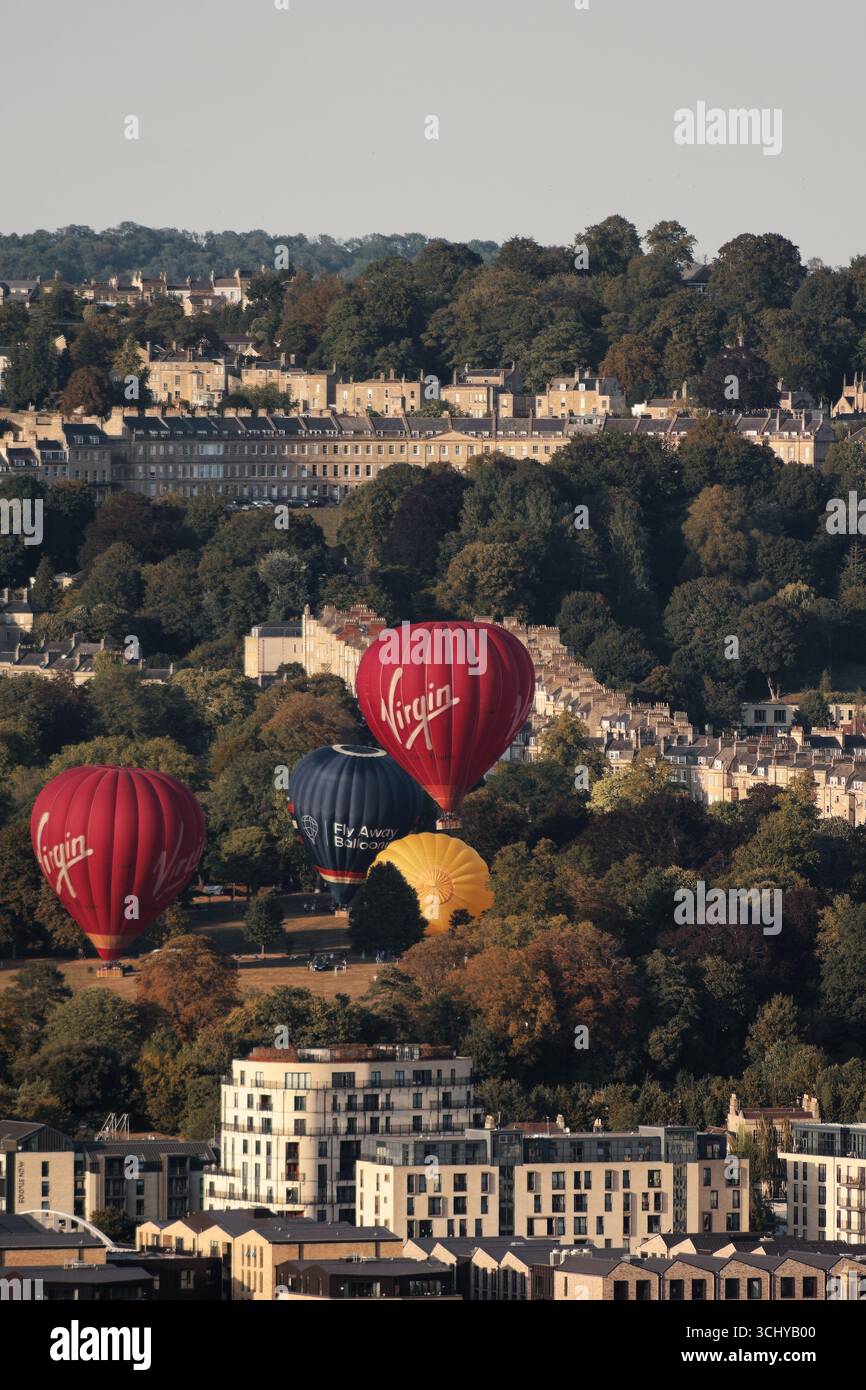 Hot Air Balloons in and around Bath Stock Photo - Alamy