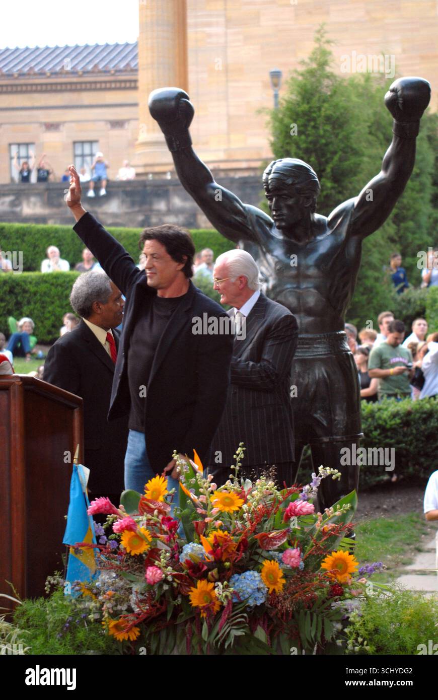 Sylvester Stallone at a Rocky Statue Unveiling Ceremony at The ...